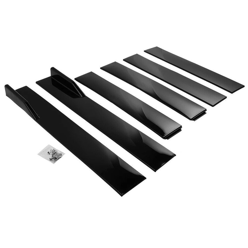 Front Bumper Lip Spoiler Diffuser Splitter Rear Side Skirt For Ford ...
