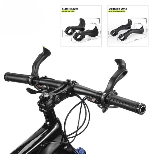 Bicycle Handlebar Extender Bars Ends Ergonomic MTB Nylon Inner Handle ...
