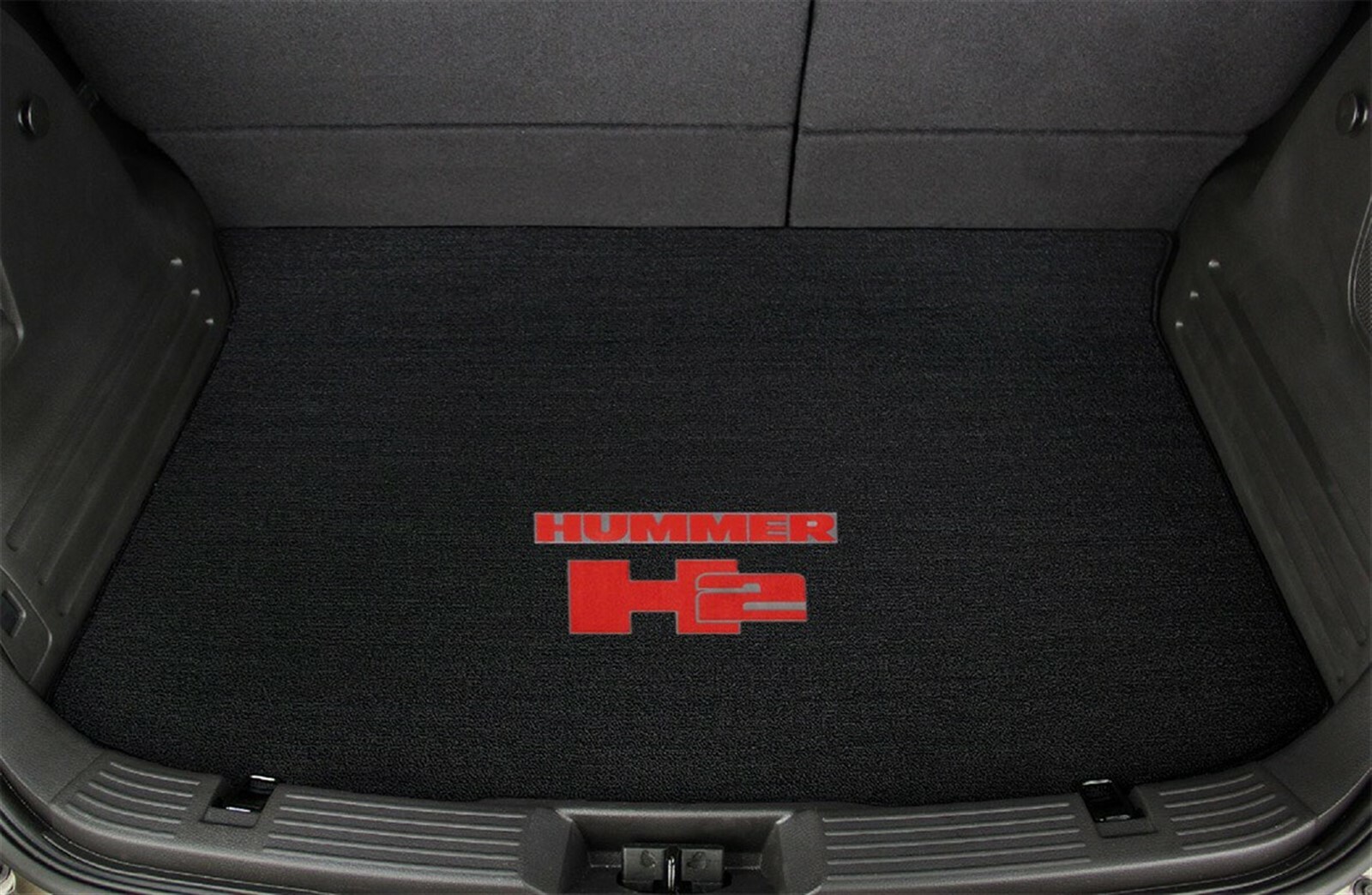 2003-2007 Hummer H2 - Black Classic Loop Carpet 4pc Mat Set - Red ...