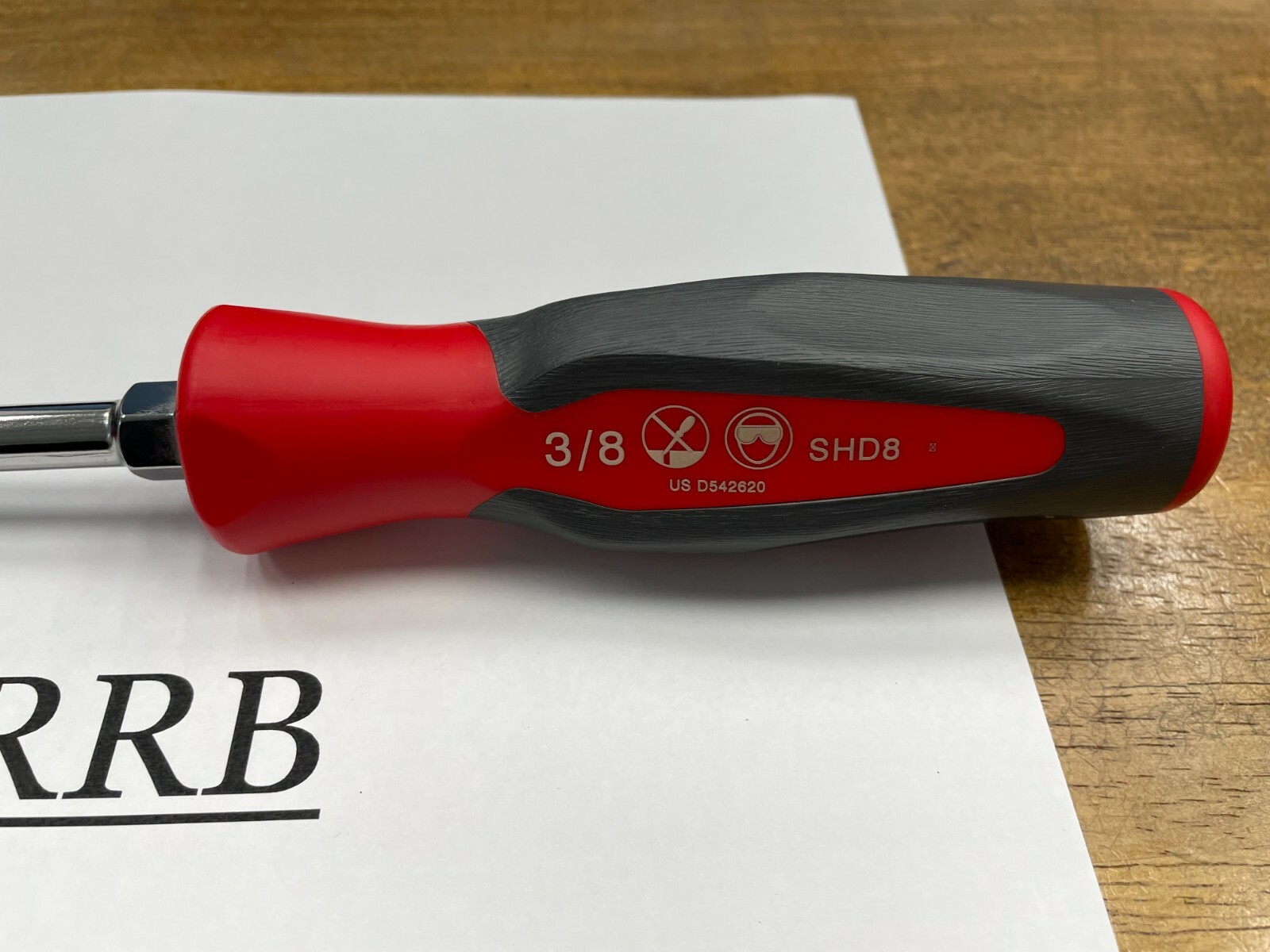 Snap-on Tools USA NEW RED Hard Handle 3/8" Flat Head / Slotted ...