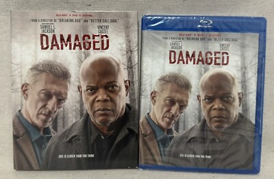 DAMAGED (Blu-Ray + DVD, 2024) Samuel L. Jackson, Vincent Cassel New ...
