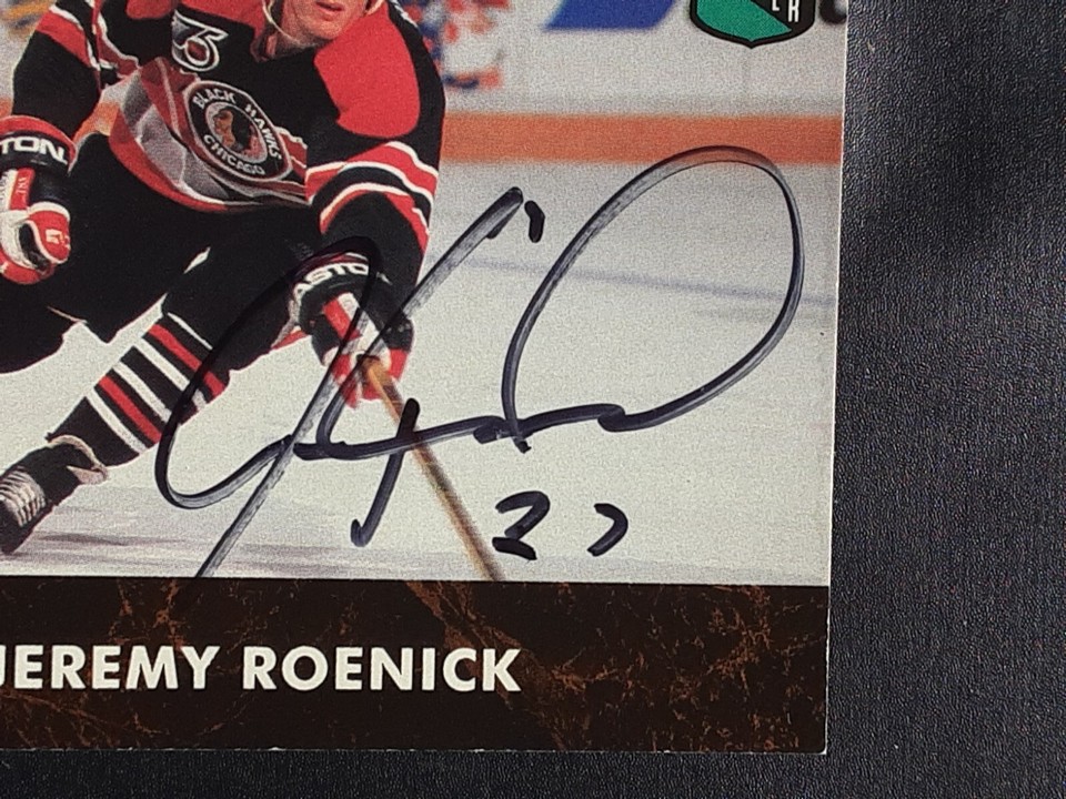 JEREMY ROENICK CHICAGO BLACKHAWKS LEGEND AUTOGRAPHED SIGNED 1991 HOCKEY ...