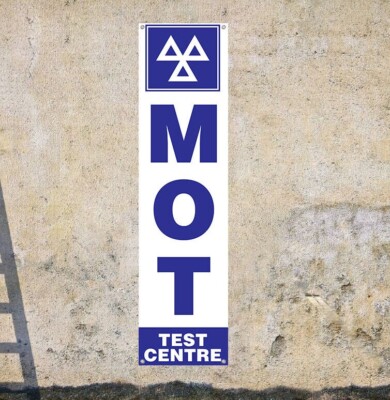 MOT TEST CENTRE PVC BANNER SIGN WATERPROOF WITH EYELETS FOR GARAGES ...