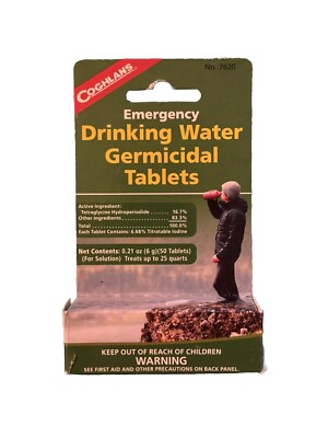 Coghlan's Emergency Drinking Water Germicidal Tablets | eBay