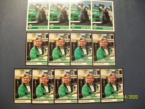 Clyde Booth 13 various racing cards (NASCAR) only $0.10 each | eBay
