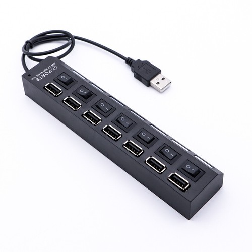 7 Ports USB Splitter Hub for Computer Switchable Charger Computers | eBay