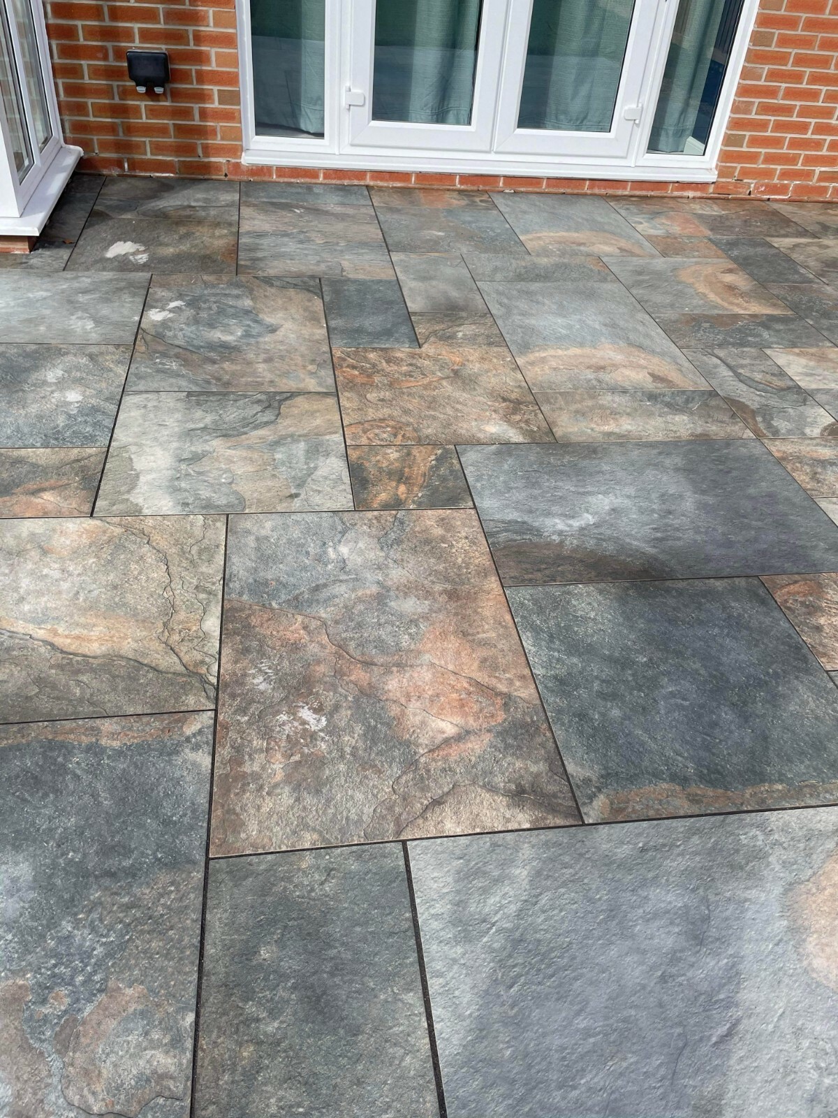 Copper Slate Porcelain Paving Mixed Sizes 20mm 22m2 Pack Outdoor Patio ...
