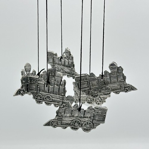 Vintage Train Wind Chime Spoontiques Collectible Metal Mobile 15 inch ...