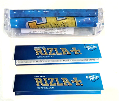 RIZLA KING SIZE ROLLER ROLLING MACHINE 110mm long WITH 2 RIZLA KING ...