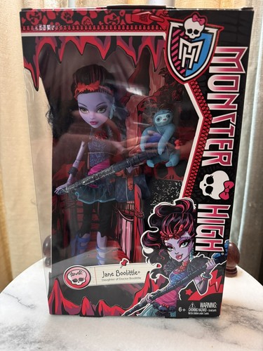 Monster High Jane Boolittle w/ Pet Sloth 2013 First Wave Mattel New ...