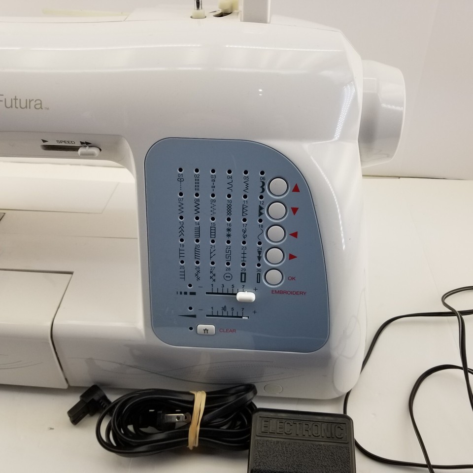 Singer Futura Embroidery Sewing Machine XL 400 Model Pedal and cable | eBay