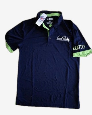 Team Apparel Seattle Seahawks NFL Mens Polo Shirt Sz Medium NWT Free ...