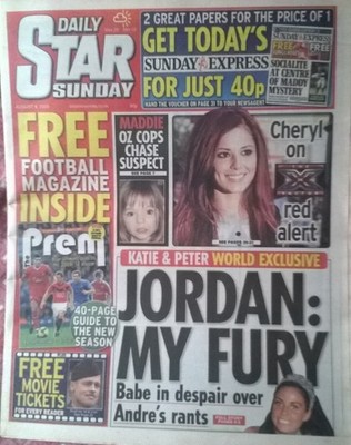 DAILY STAR 9 Aug 2009 - Staci Noblett, Abi Titmus, Chantelle Hayes ...