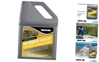 Premium RV Rubber Roof Cleaner & Conditioner - Non-Toxic - Non-Abrasive ...