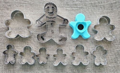 Lot Of 10 Gingerbread Man Cookie Cutters All Different Sizes 2.75" To 7 ...