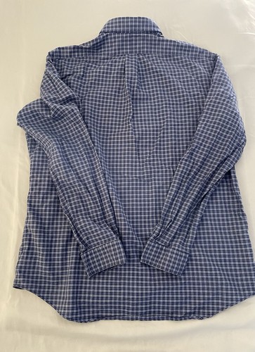 Ralph Lauren Shirt Men Size Medium Red White Blue Check Pattern Button ...