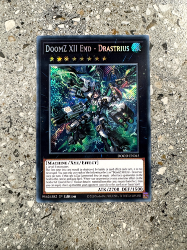 Yugioh TCG DoomZ XII End - Drastrius DOOD-EN045 Secret Rare 1st Edition ...