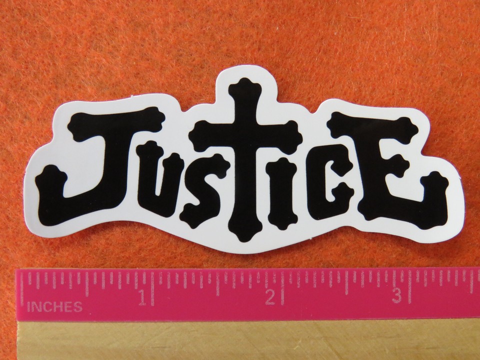 MUSIC STICKER ~ JUSTICE: Cool French Electronic Rock Duo Since 2003 | eBay