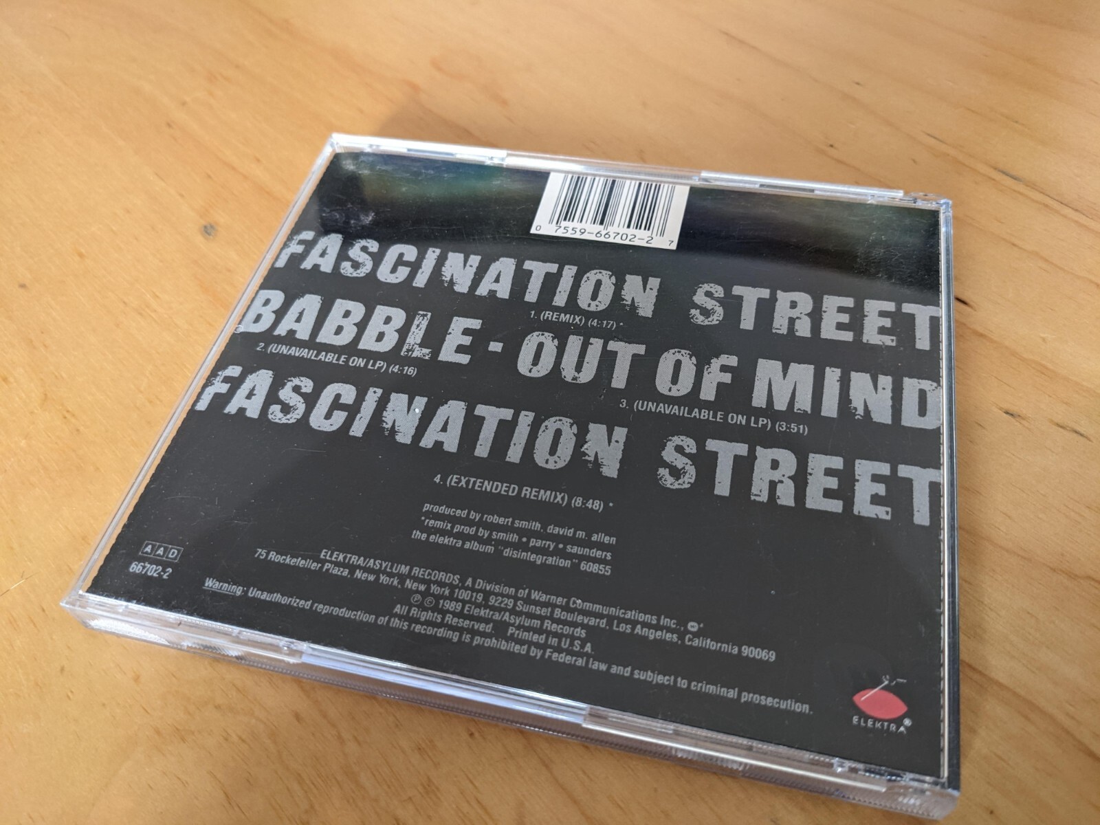 The Cure - Fascination Street US 1989 Elektra CD for sale online | eBay