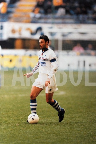 Photo de presse vintage Serie A 1998/99, Sampdoria, Marco Franceschetti ...