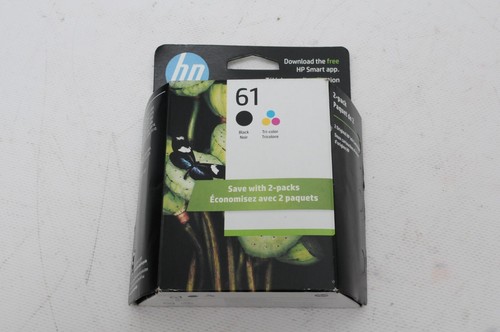 HP 61 Black Tri Color Ink Cartridges Combo 2-Pack Genuine OEM Original ...