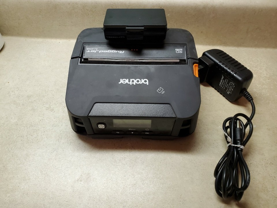 Brother RJ-4230B RuggedJet Mobile Bluetooth Thermal Printer BATTERY ...