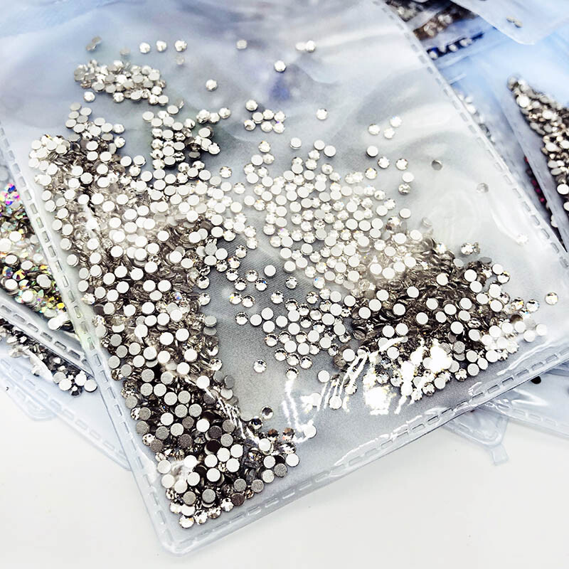 1440pcs 2mm Crystal Nail Art Rhinestones Flatback Glitter Gems Nails ...