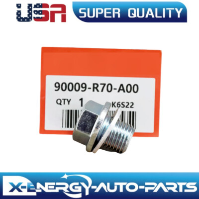 OEM For Honda/Acura Engine Oil Pan Drain Bolt Plug with Washer 90009 ...