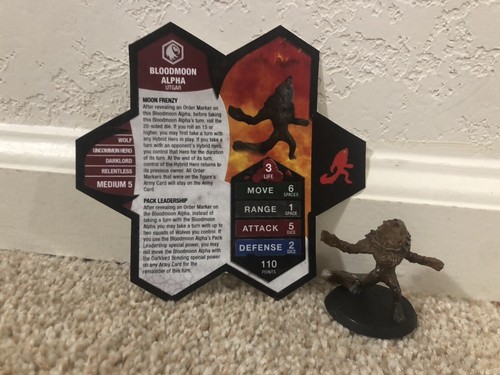 Heroscape Werewolf hero “Bloodmoon Alpha”Custom Figure & Utgar Card | eBay
