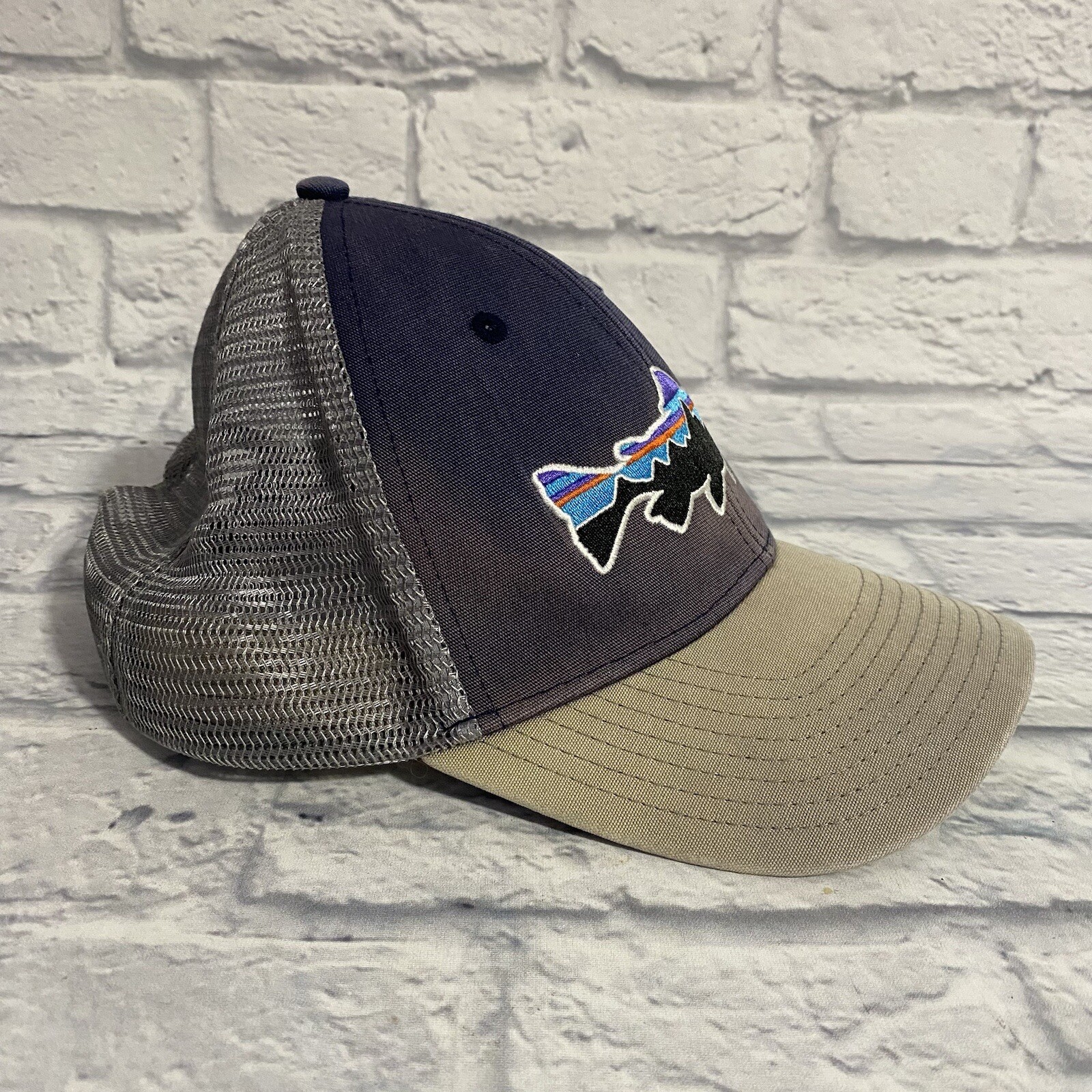 Patagonia Fitz Roy Fish Trout Hat Cap Snapback Adjust… - Gem