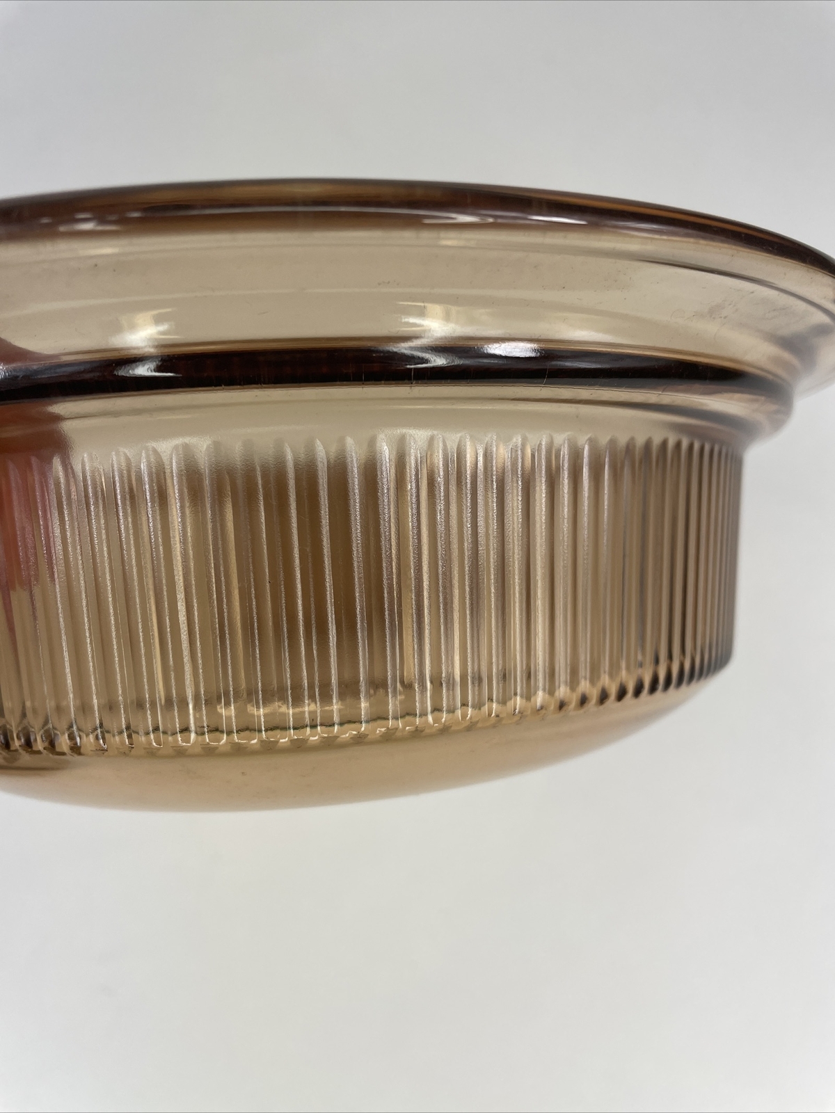 Corning Ware Pyrex Vision V-30-B RIBBED AMBER 24 OZ ROUND CASSEROLE ...