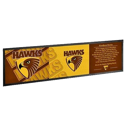 Hawthorn Hawks Rubber Bar Runner AFL Footy Bar Official AFL Merchandise ...