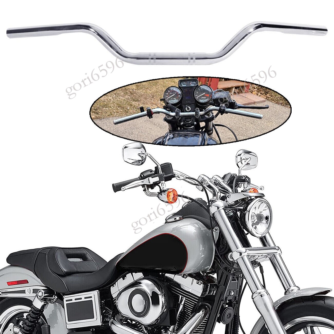 1'' Drag Z-Bars Handlebars Chrome For Honda Shadow VT VT1100 VT750 ...