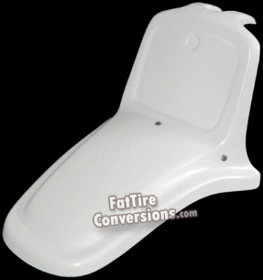 86-90 AFTERMARKET YAMAHA BW80 BW 80 WHITE PLASTIC FRONT FENDER DC ...