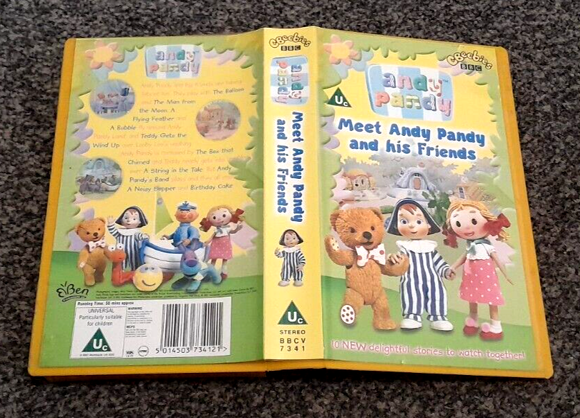 ANDY PANDY MEET ANDY PANDY AND HIS FRIENDS BBC VIDEO PAL VHS VIDEO KIDS ...
