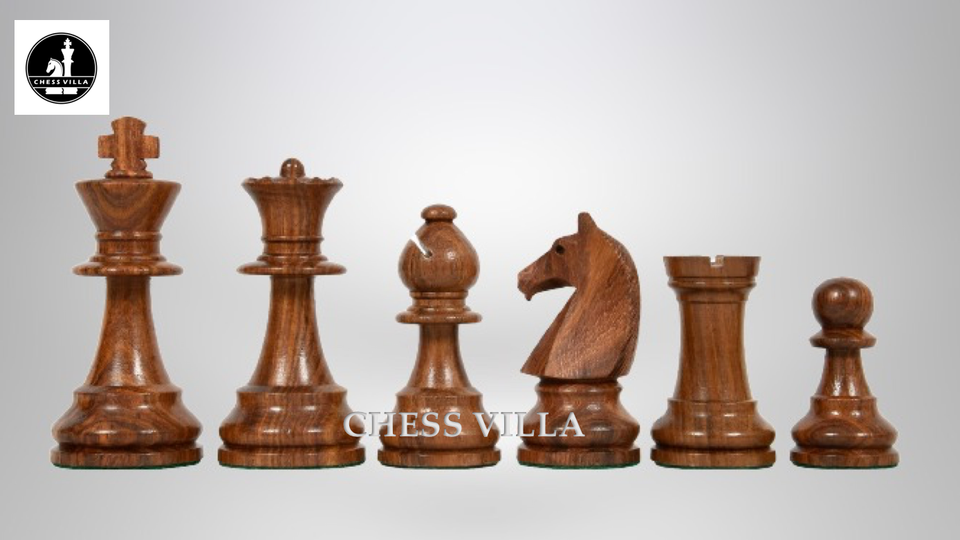 90s Reproduced 3.6" French Chavet Championship Tournament Chess Pieces ...