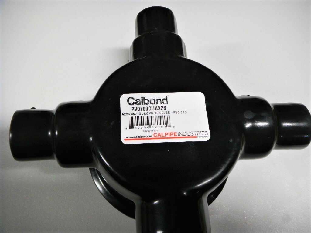 CALBOND PV0700 GUAX26 3/4" PVC COATED EXPLOSION PROOF JUNCTION BOX W/AL ...