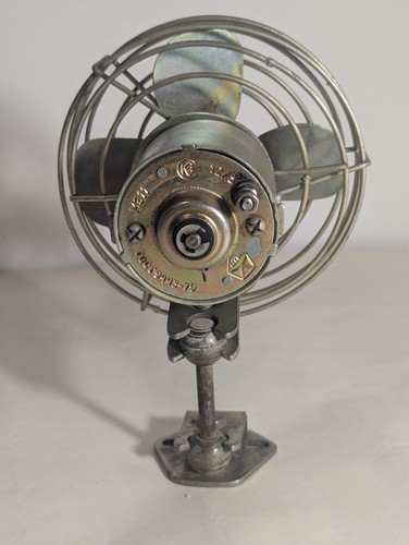 VINTAGE HOT ROD hot rad CAR 1930/40 METAL BLADE FAN Dash Column Defrost ...