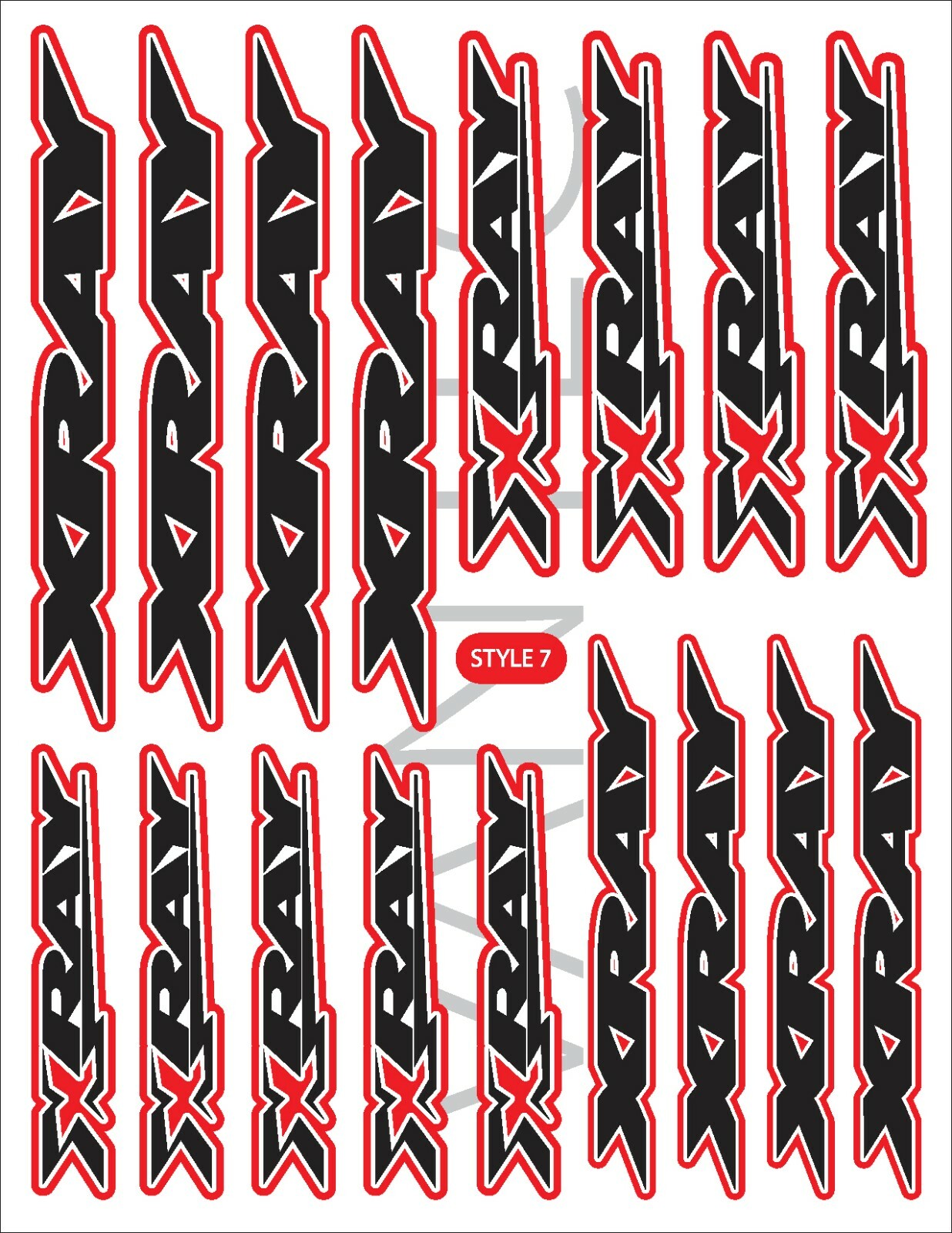 Xray RC Sticker Decal buggy cars truck XB4 XB2 XT2 XB8 GTX8 | eBay