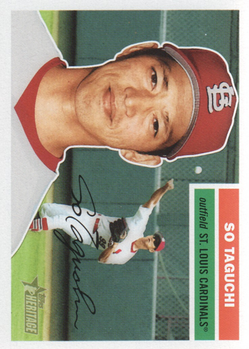 2005 Topps Heritage St. Louis Cardinals Baseball Card #245 So Taguchi ...