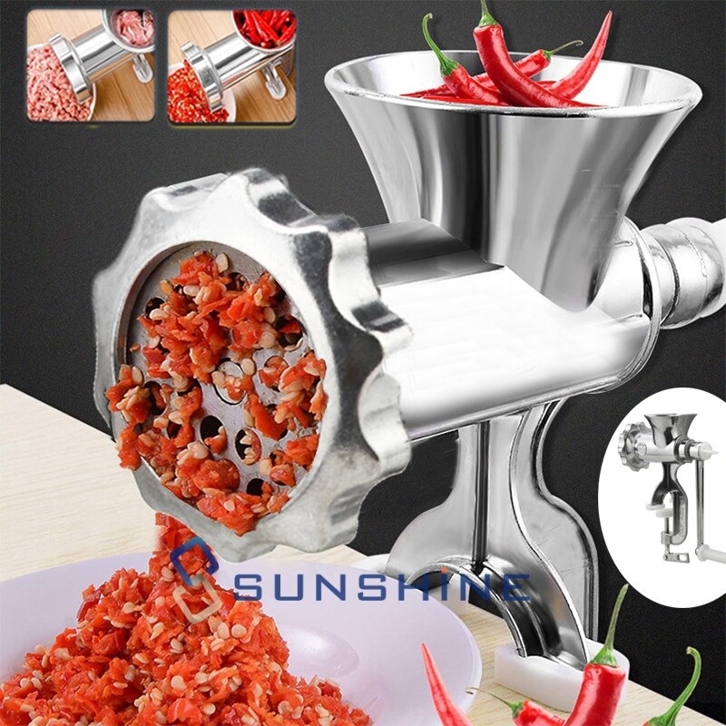 Heavy Duty Table Top Meat Grinder Hand Crank Mincer Sausa Filler Food ...
