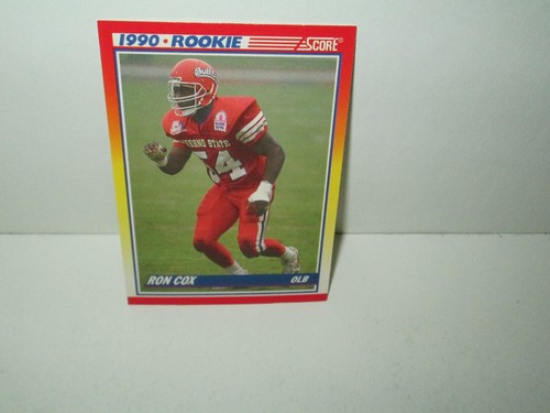 RON COX 1990 Score Card #647 Rookie Rc CHICAGO BEARS LB Mint | eBay