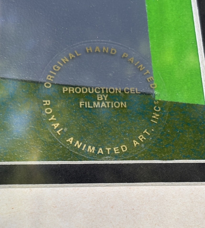 BOB KANE SIGNED 1977 BATMAN Filmation animation production cel RARE ...