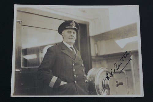 CUNARD WHITE STAR LINE RMS QUEEN MARY SIGNED PHOTO CAPTAIN EDGAR ...