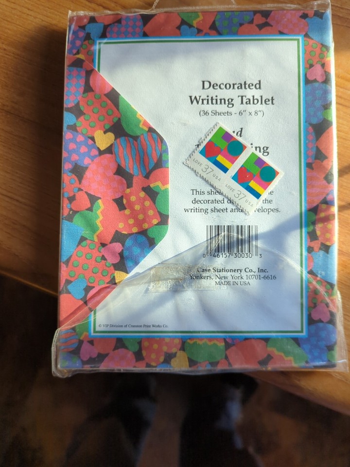 Decorative Writing Tablet With Matching Envelopes | eBay