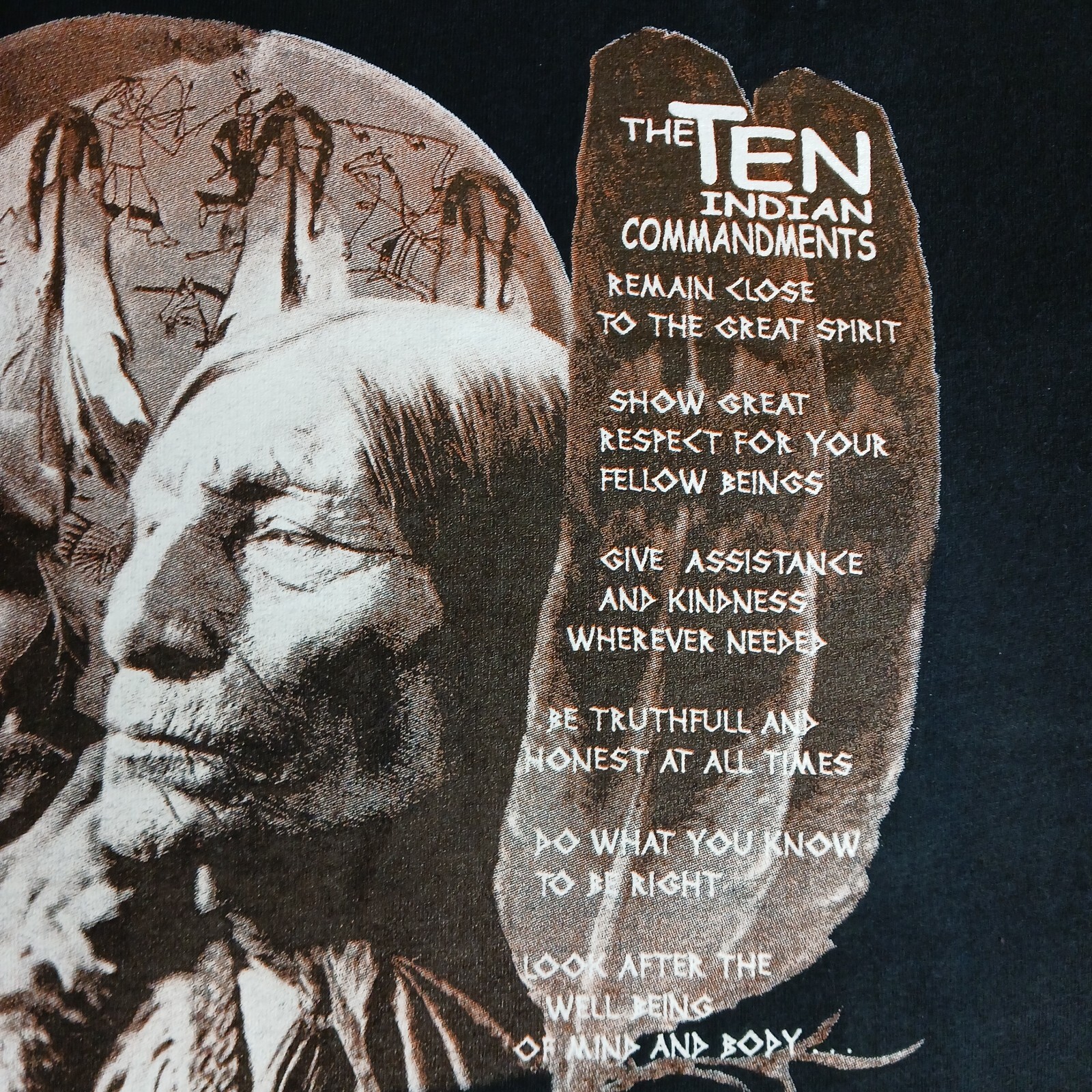 VTG The Indian Ten Commandments Native American Gilda… - Gem