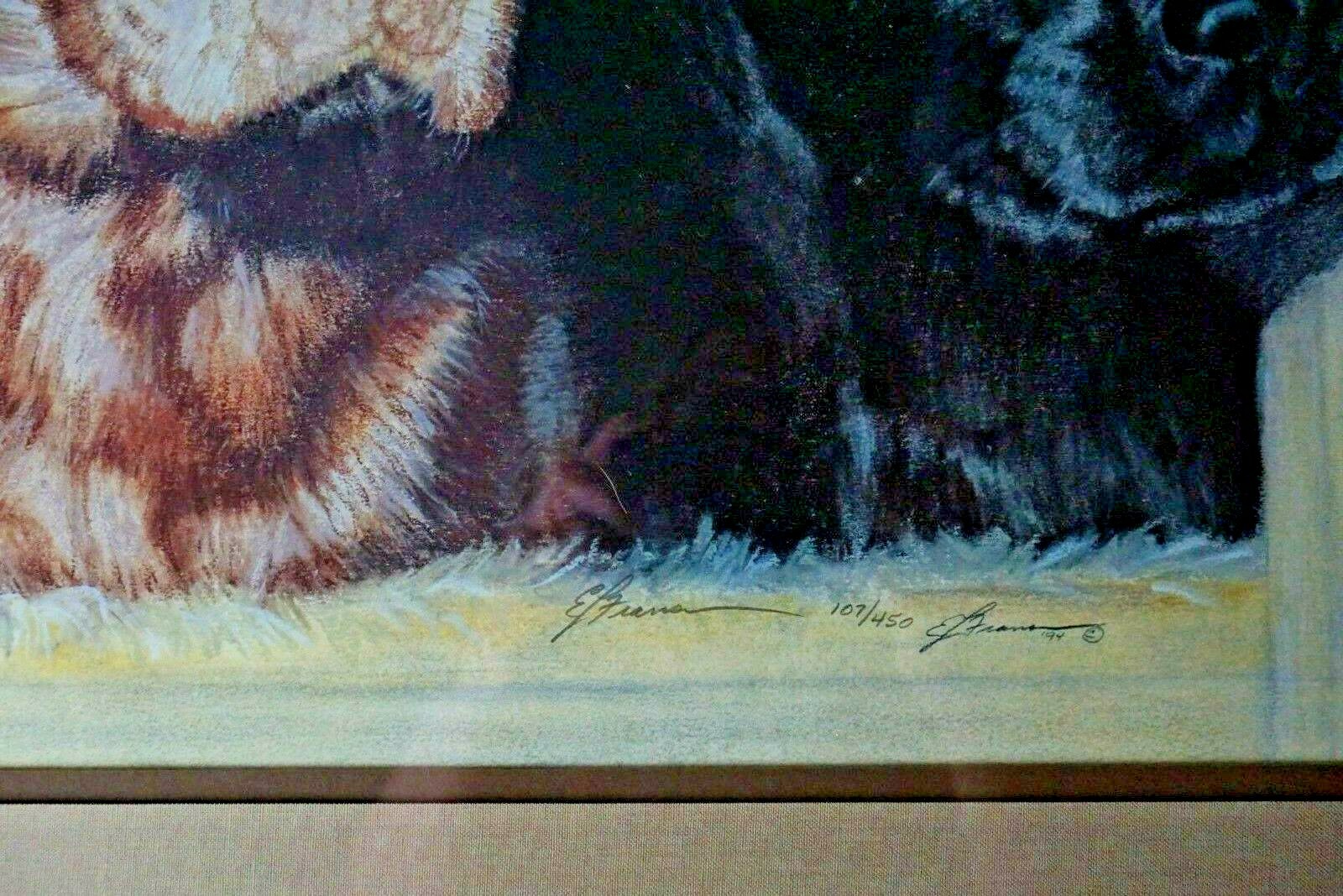 Lynette Fransen "Loyal and Hardy" LE Lithograph print 107/450. Dogs ...