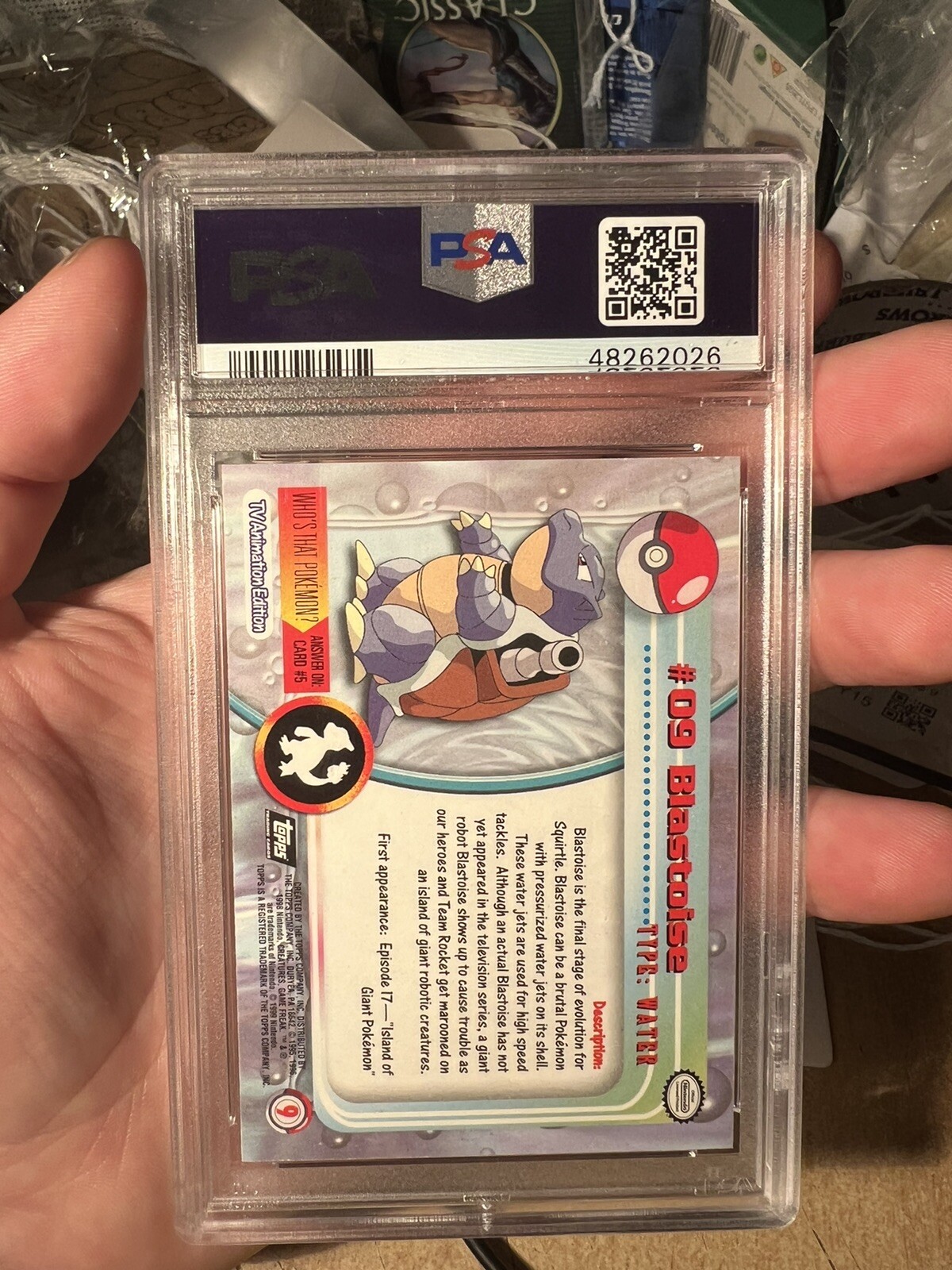Blastoise #09 Topps Pokemon Card PSA 8 | eBay