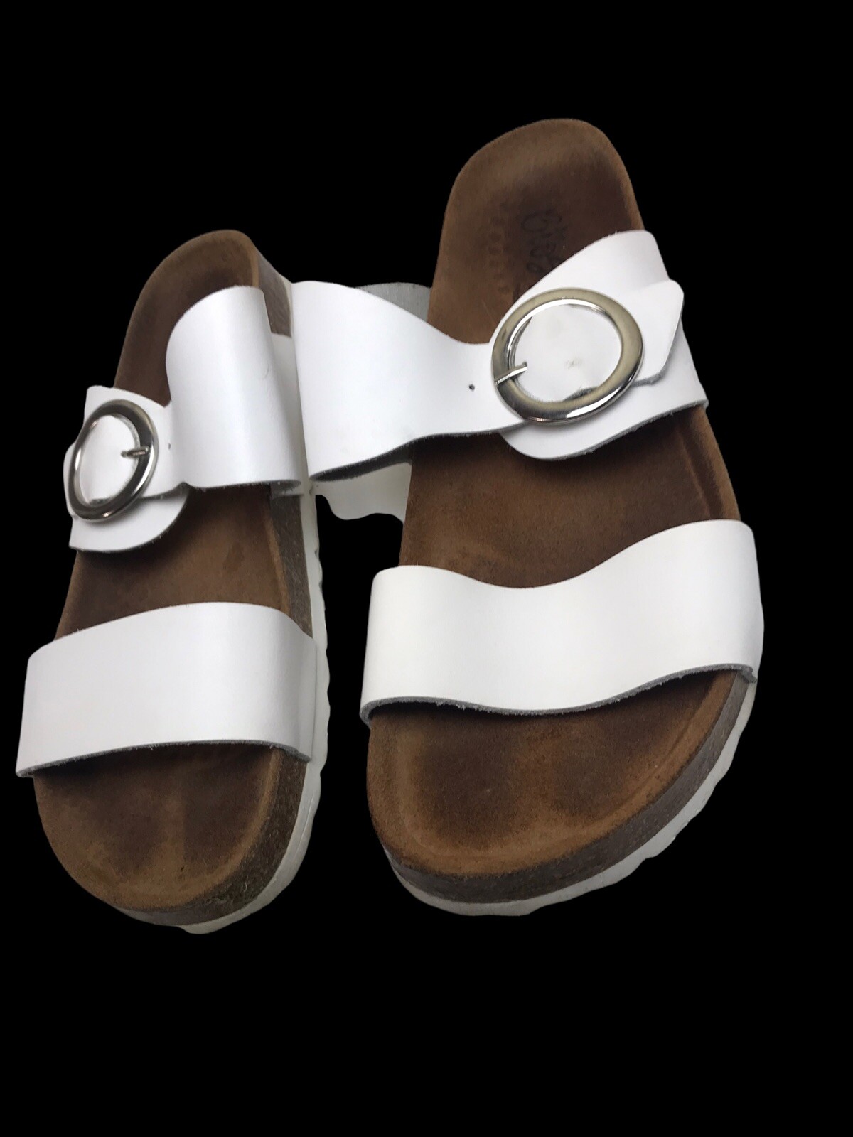 Biostep Womens White Double Strap Comfort Sandals Mad… - Gem