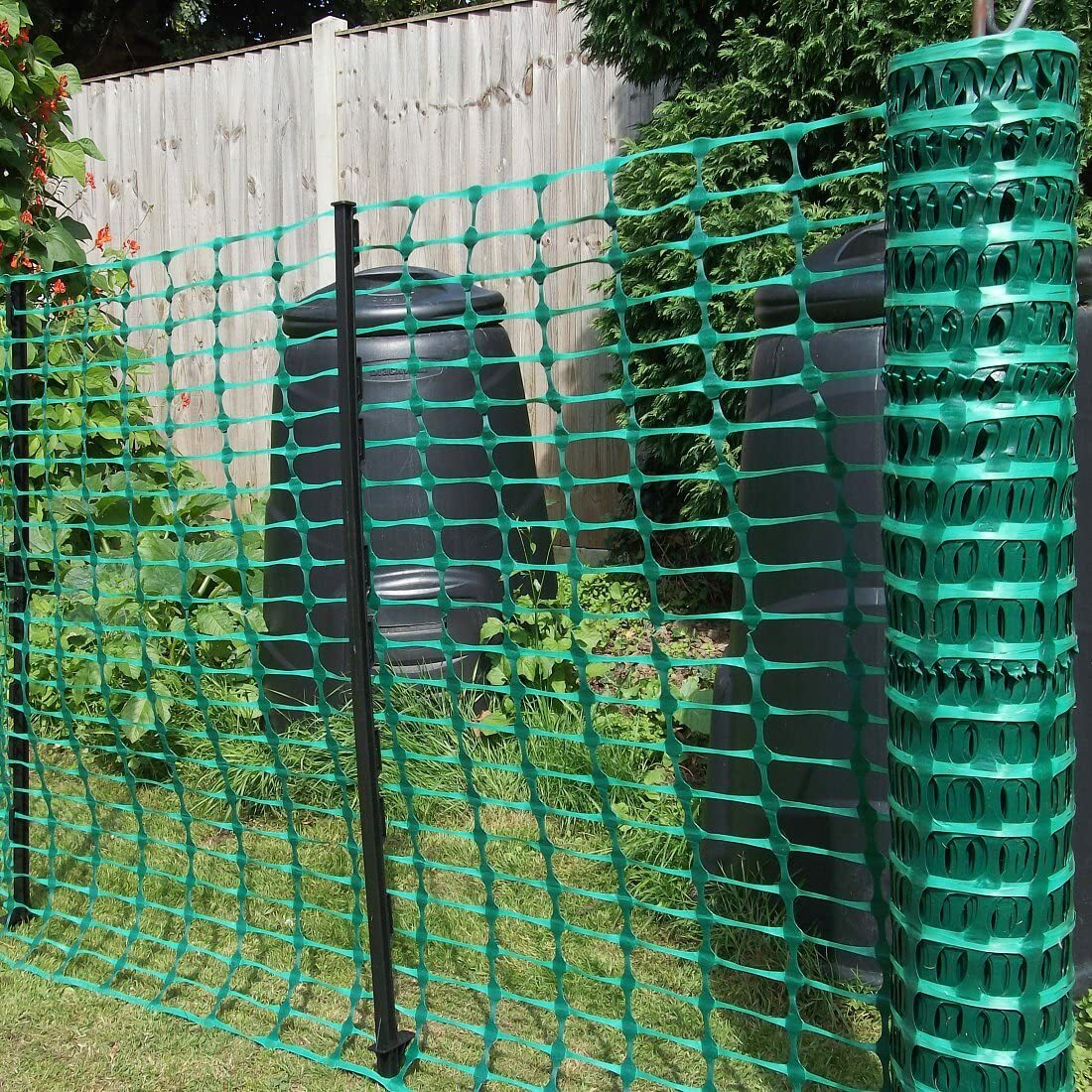 Green Plastic Barrier Mesh Temporary Fence Safety Fencing Standard 50m ...